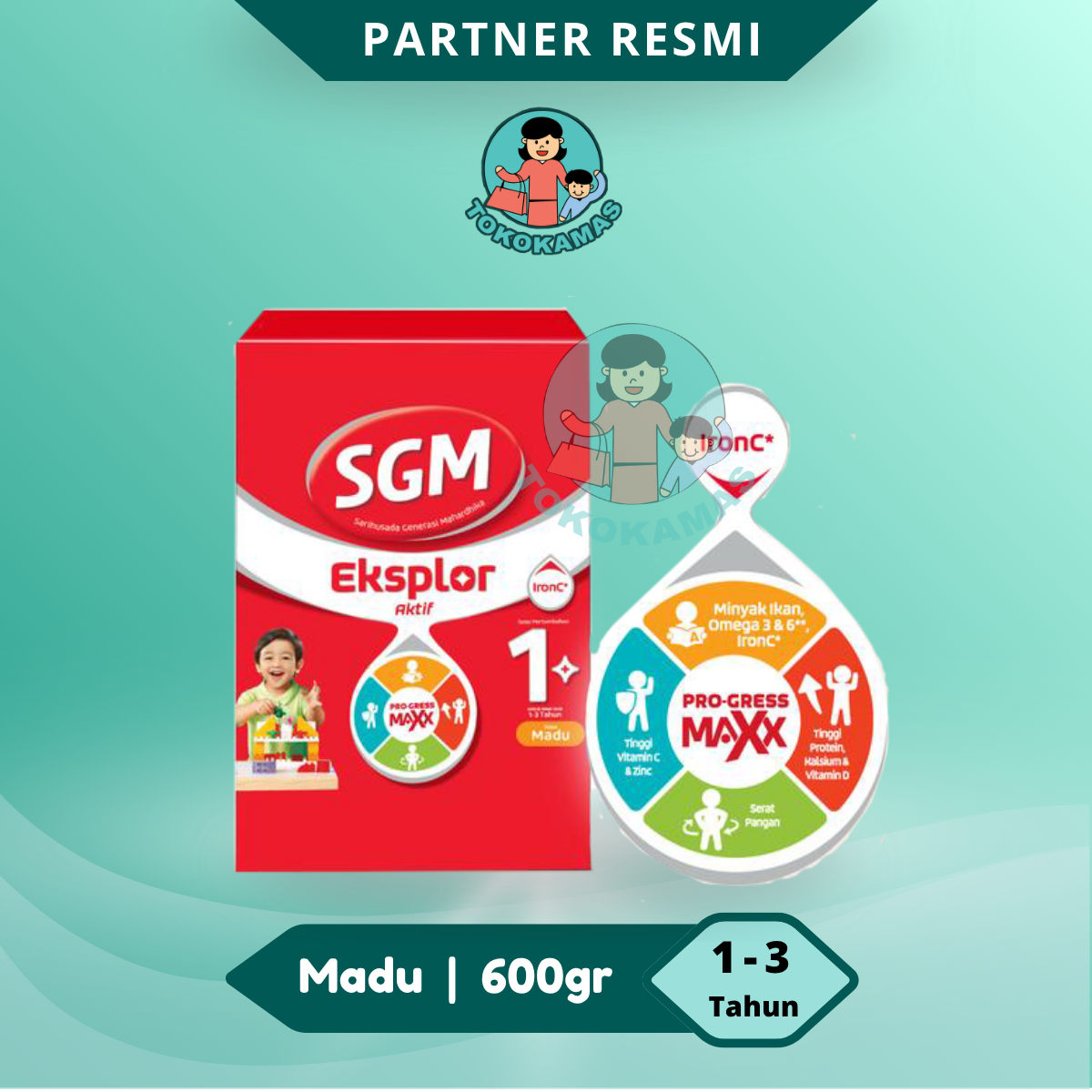 SGM Eksplor 1 plus Madu 600gr